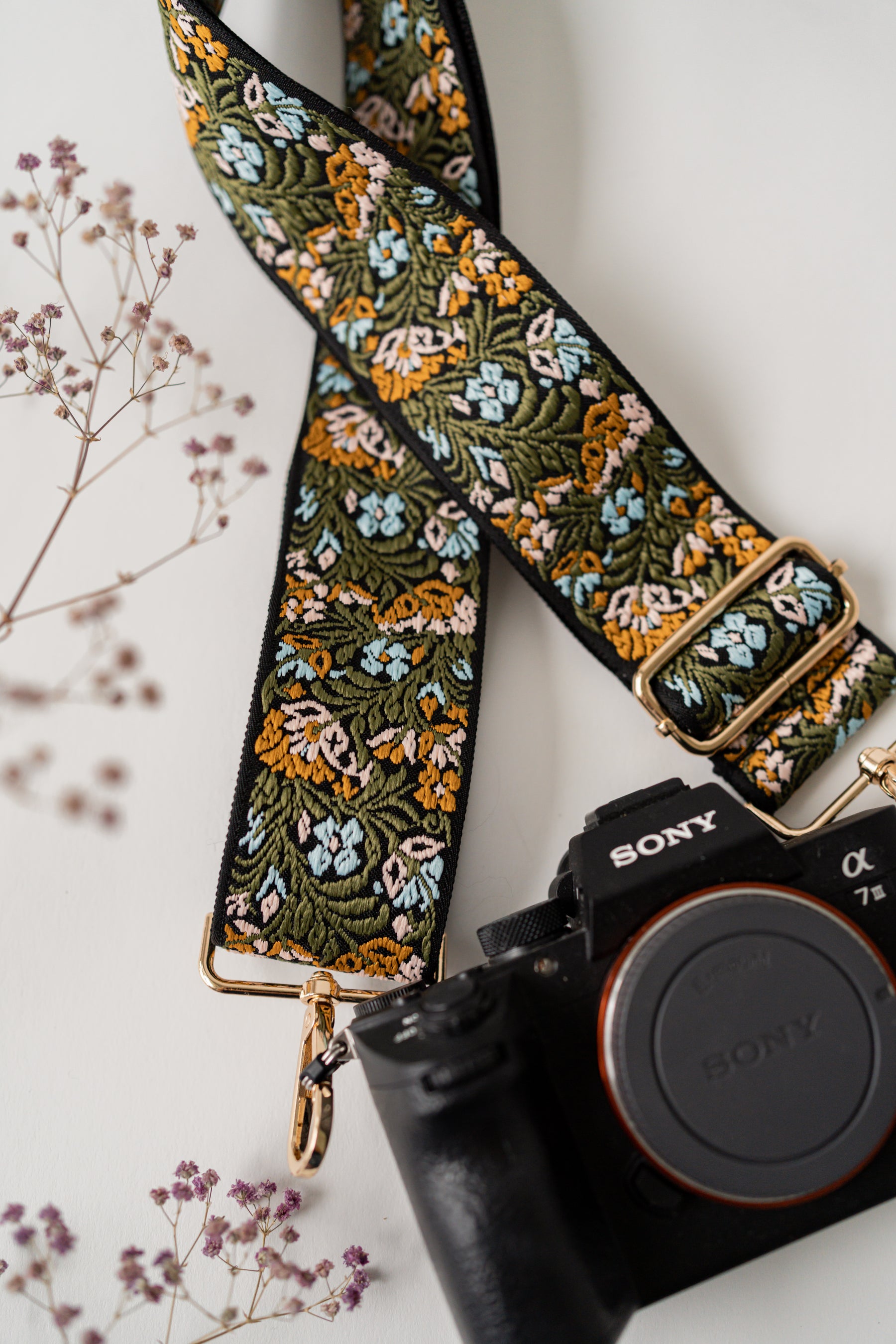 Floral Embroidered Crossbody Bag Strap – Wildflower Mercantile